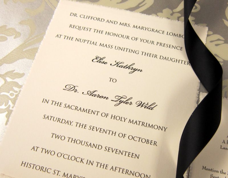 Deckled Edging: Living on the Edge • Persnickety Invitation Studio